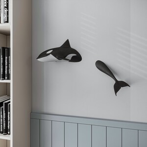 Orca Whale Wall Decor- Orca Whale Decor-orca-orca Art - Etsy