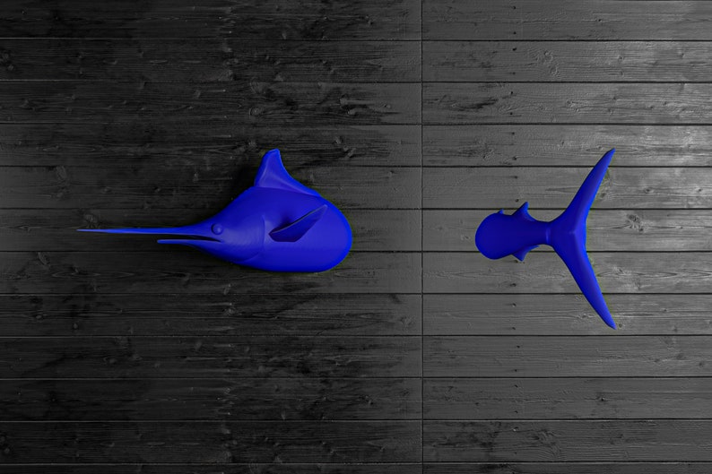 Swordfish Wall Art: 3D Printed Ocean Decor - Etsy