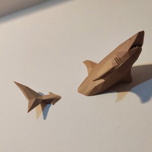 Wood 3D Shark Wall Decor- the Shark Decor-wall Decor 3d Wood-geometric ...