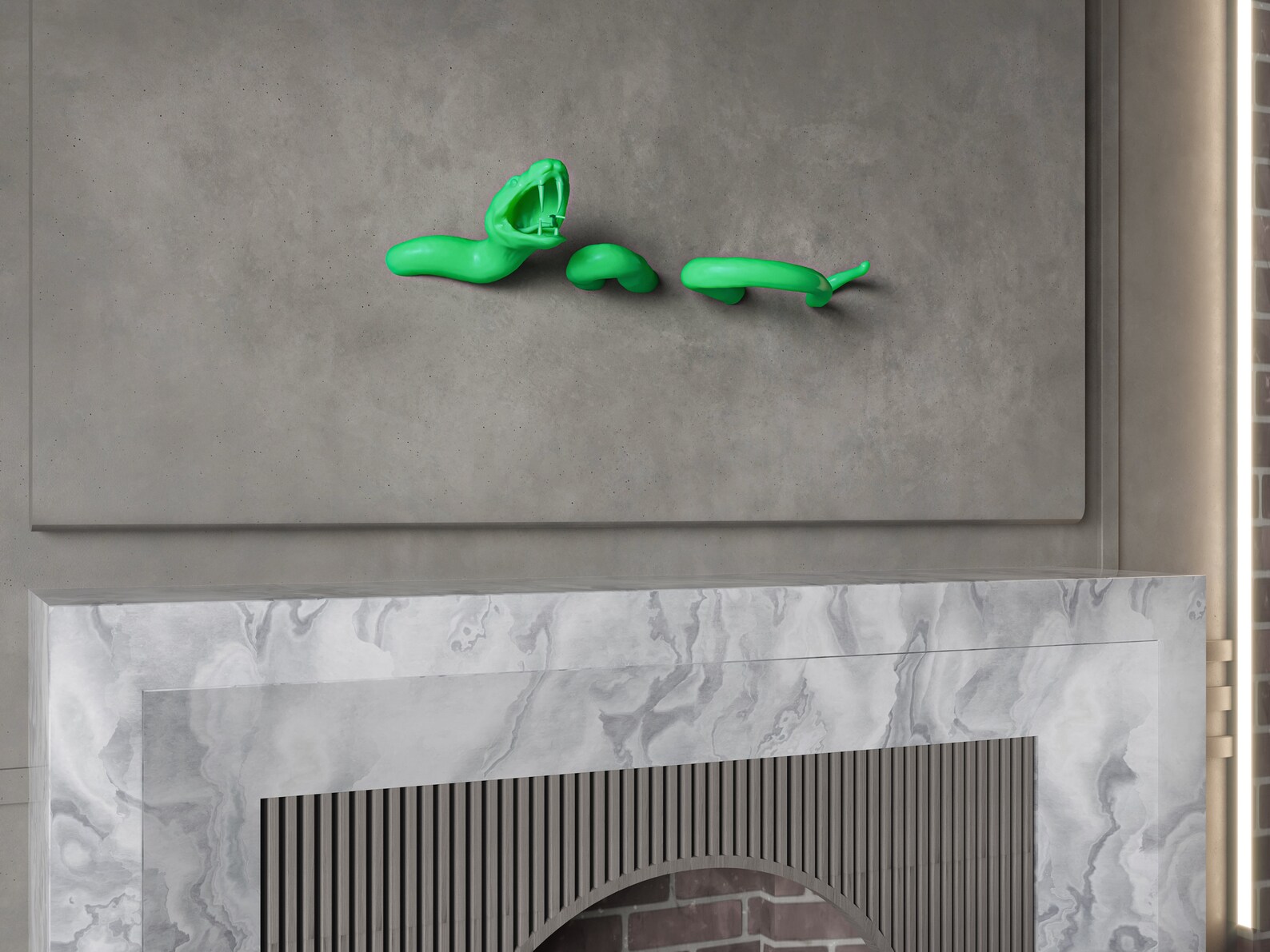 3D Snake Wall Decor – Garden Art, Outdoor Sculpture - Etsy