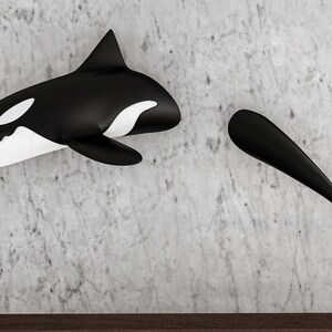 Orca Whale Wall Decor- Orca Whale Decor-orca-orca Art - Etsy