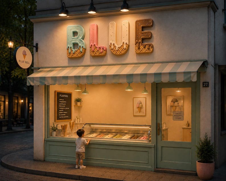 Custom Ice Cream Shop Sign, Sweet Letters, Dripping Waffle Letter Wall ...
