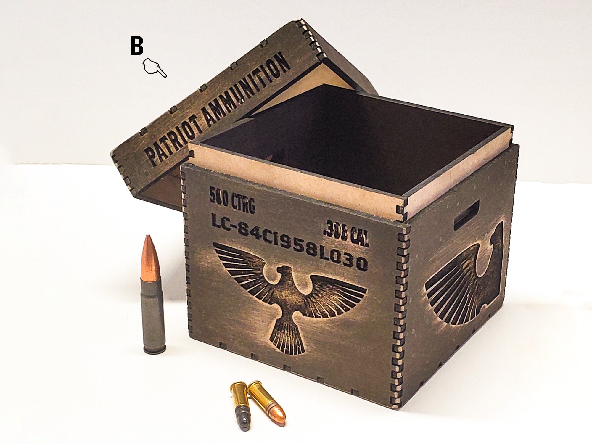 Miniature Ammunition Crate Ammo Box Engravable Customizable Gift for ...