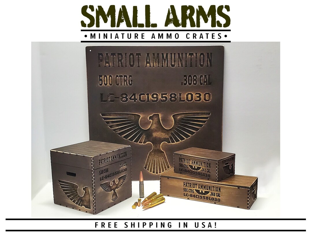 Miniature Ammunition Crate Ammo Box Engravable Customizable Gift for ...