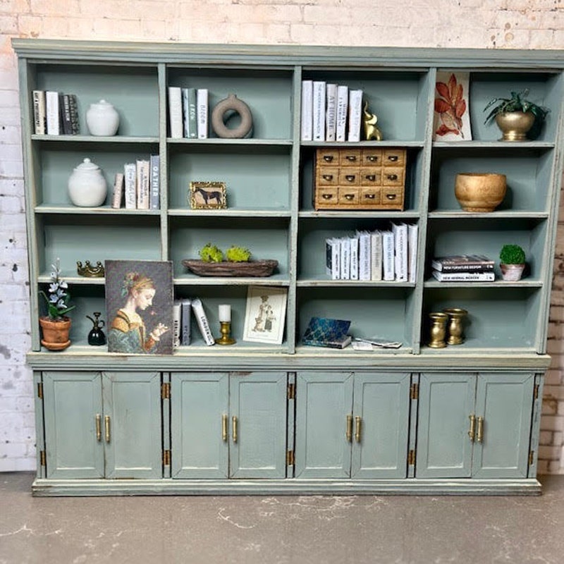 Miniature Library - Etsy