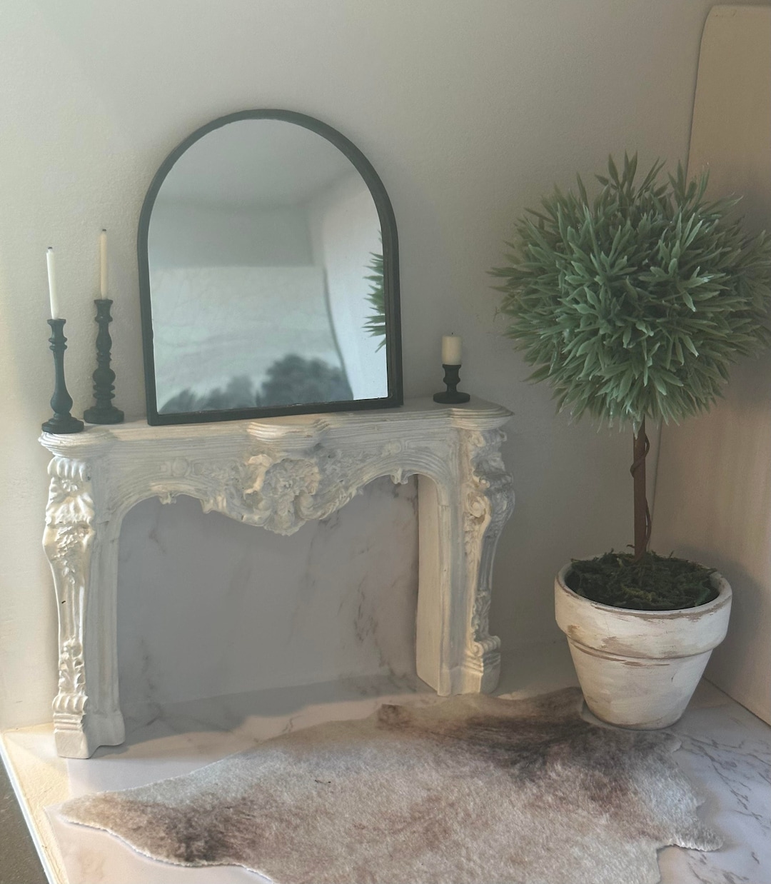 Modern Miniature Arch Mirror, Dollhouse Arch Mirror, 1:12 Scale - Etsy