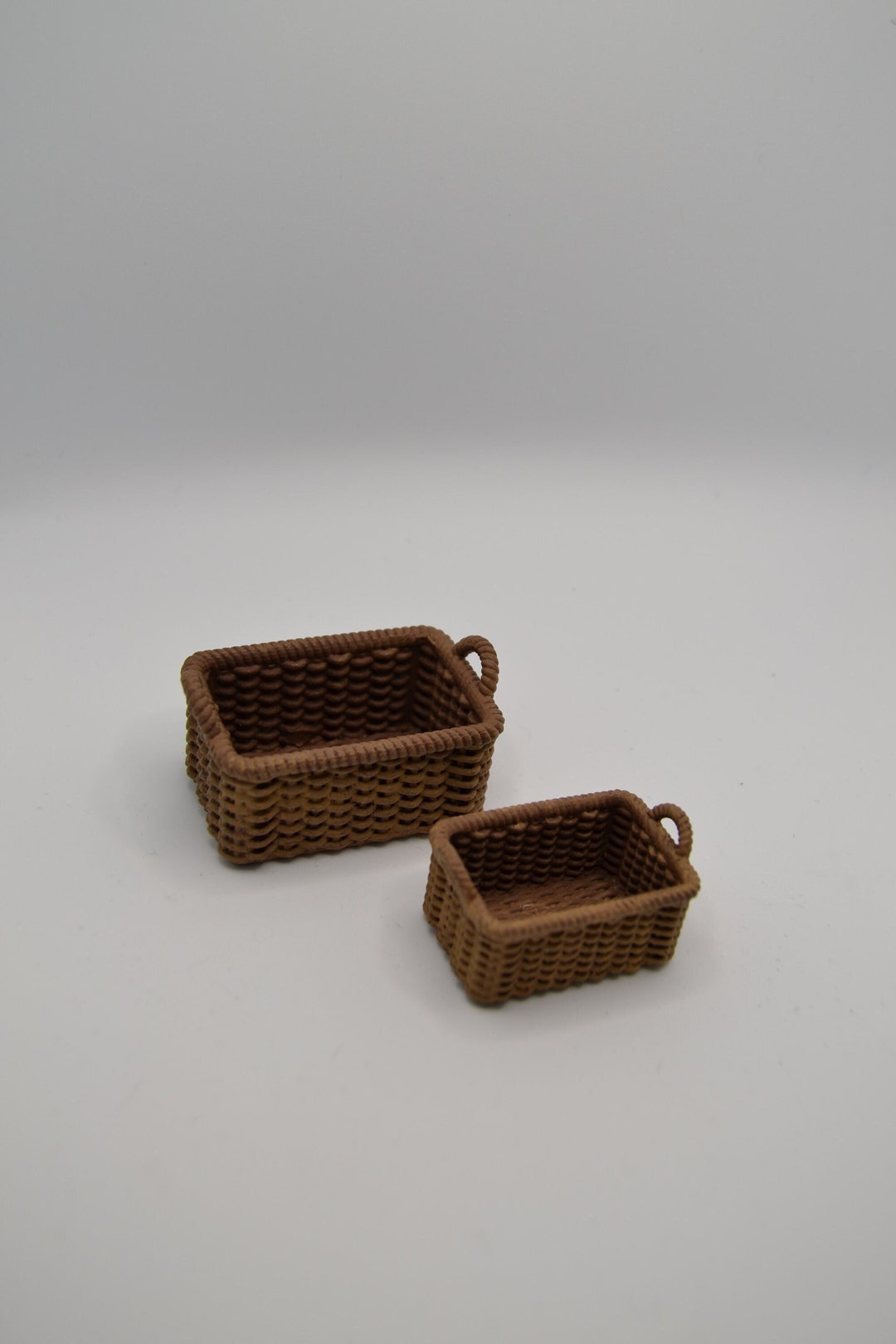 Miniature Basket Set, 1:12 Scale Modern Miniatures - Etsy