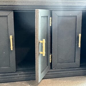 Miniature Library, Magnolia Blackboard, Scale 1:12 , Wood Dollhouse ...