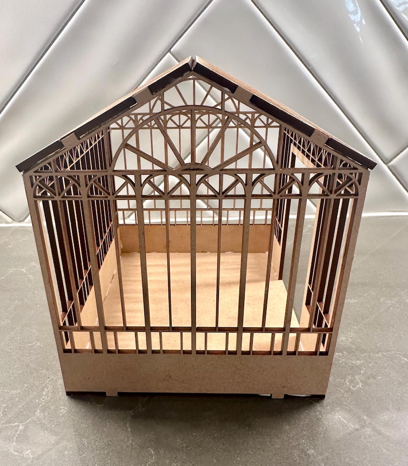 1:24 Scale DIY Miniature Conservatory Kit, Garden House, Dollhouse ...