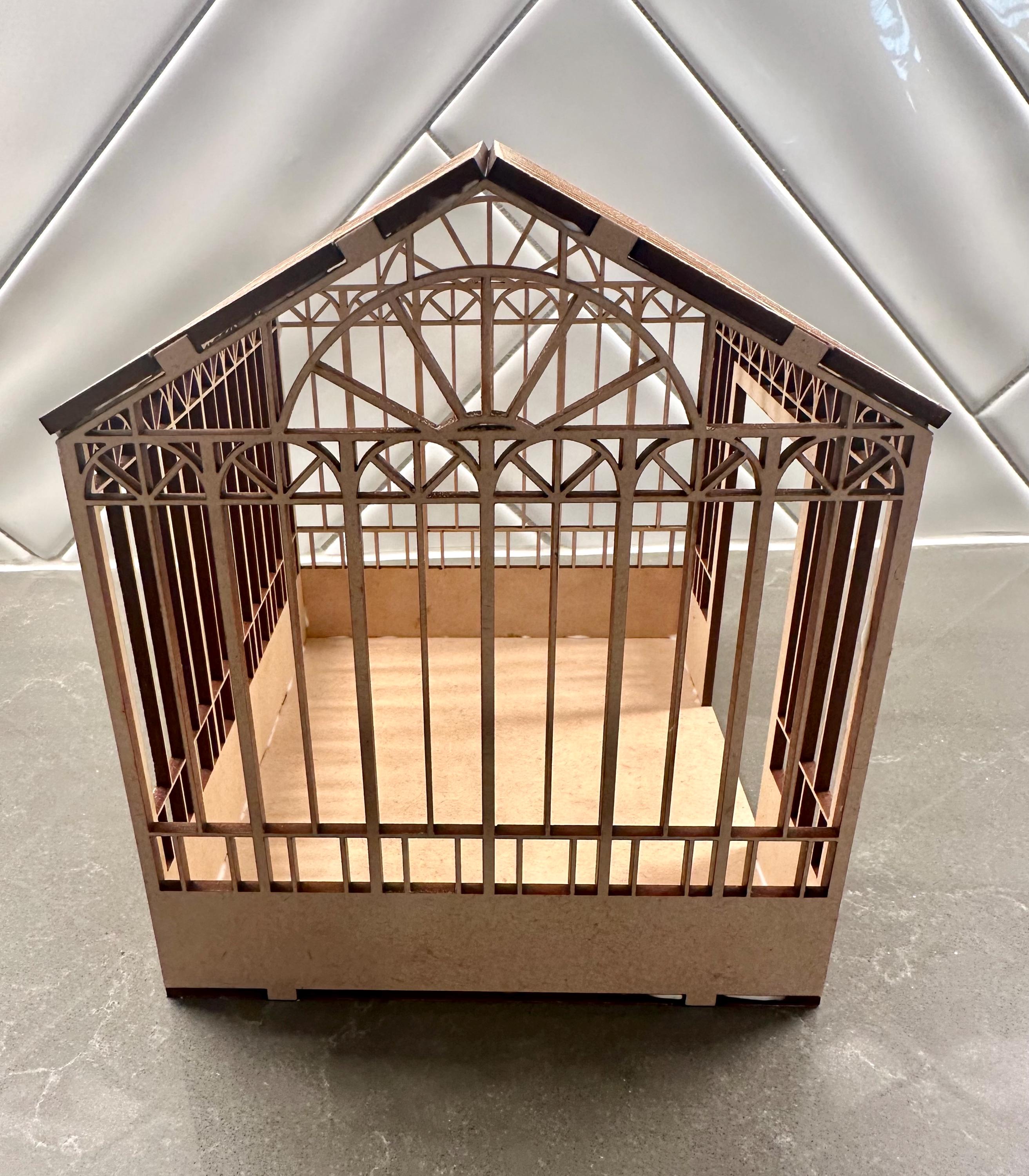 1:24 Scale DIY Miniature Conservatory Kit, Garden House, Dollhouse ...