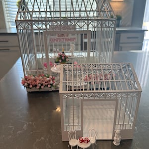 DIY Miniature Conservatory Kit, Garden House, Dollhouse Orangery, Scale ...