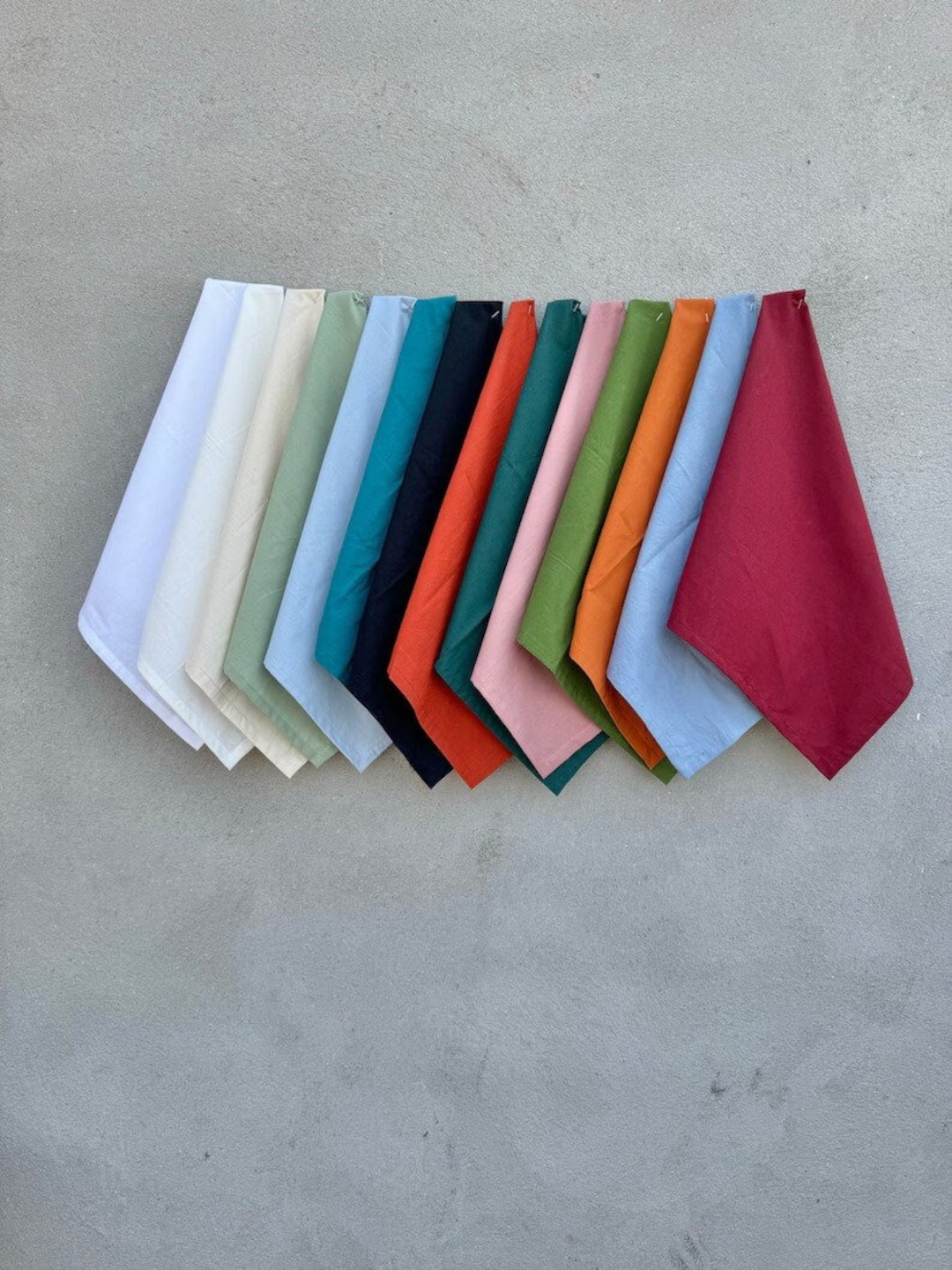 100 Pack of Solid Color Cotton Napkins, Dinner Napkins Bulk, Wedding ...