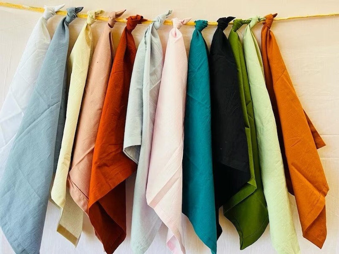50 Pack of Solid Color Napkins / Soft Cotton Napkins / Dinner Napkins ...