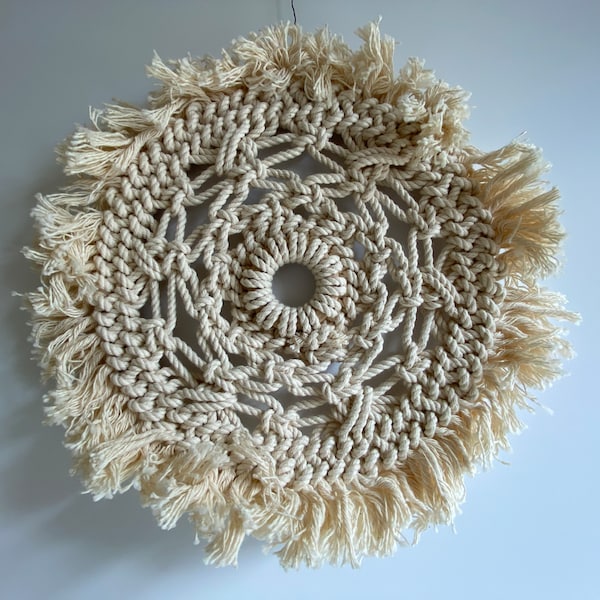 Round Macrame Wall Hanging - Etsy