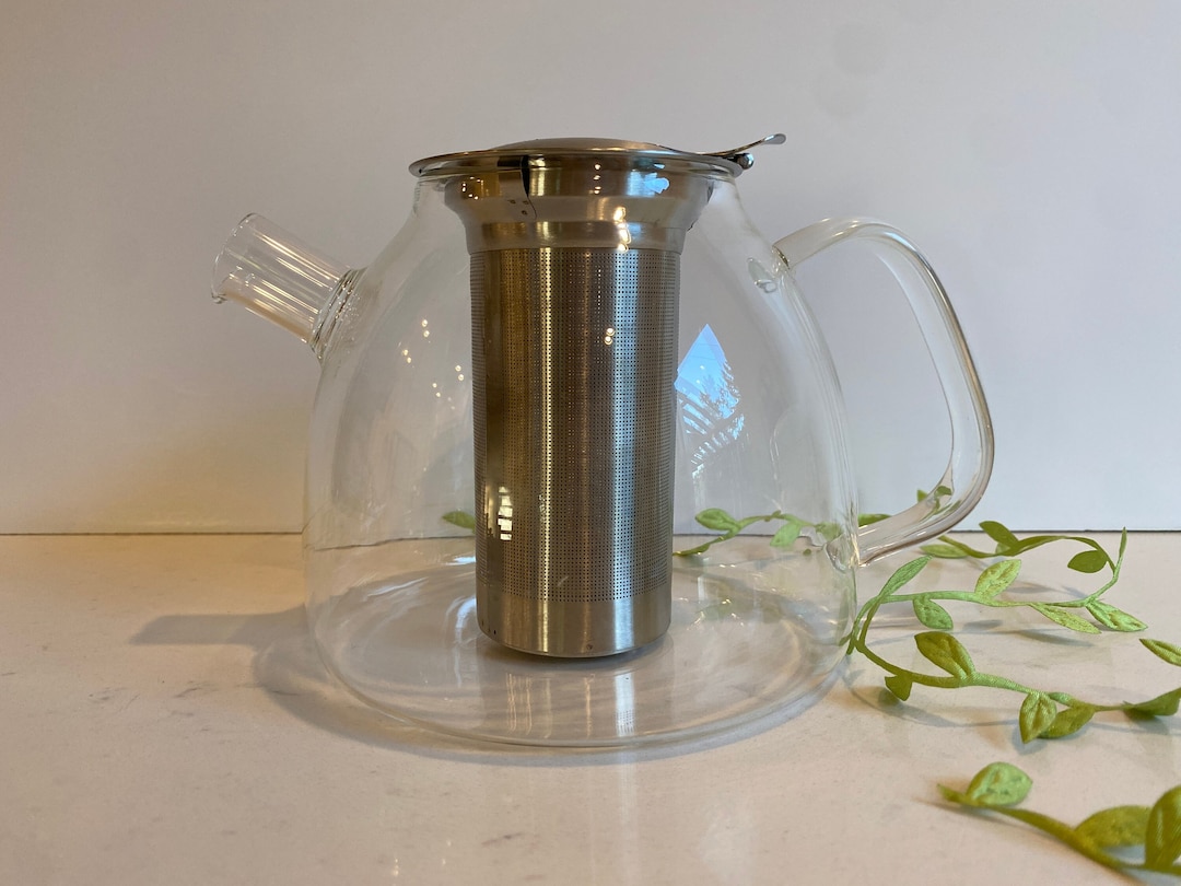 Glass Stovetop Tea Steeper Maker Pot With Removable Infuser - Etsy