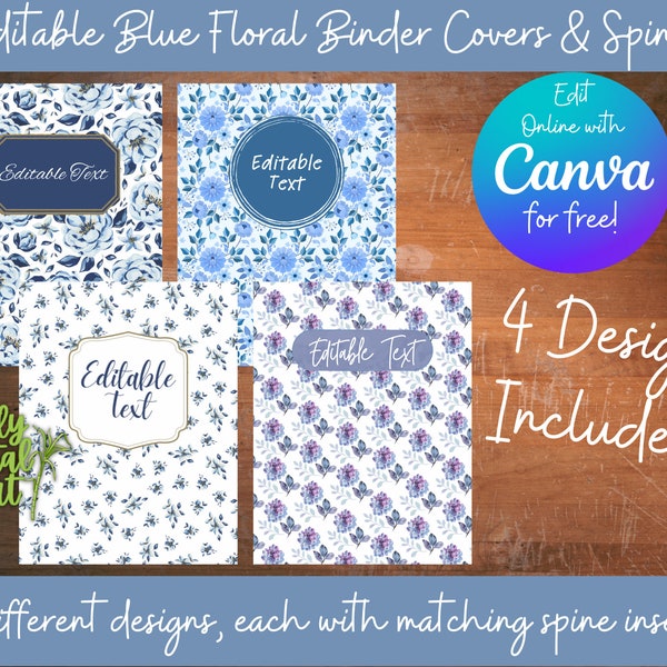 Custom Binder Cover Template - Etsy