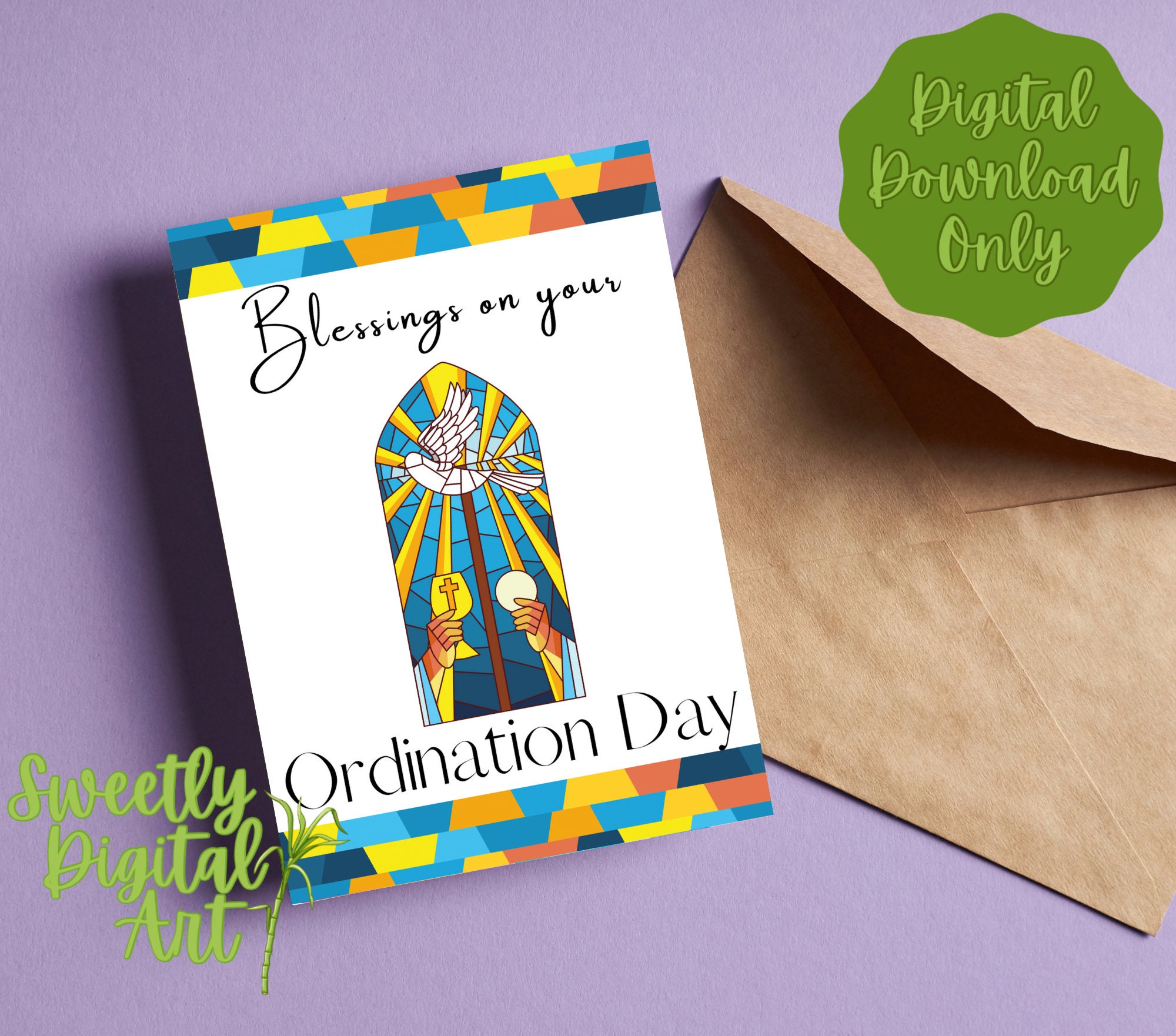 Priest Ordination Day Card - Instant Download - Printable Card for a ...