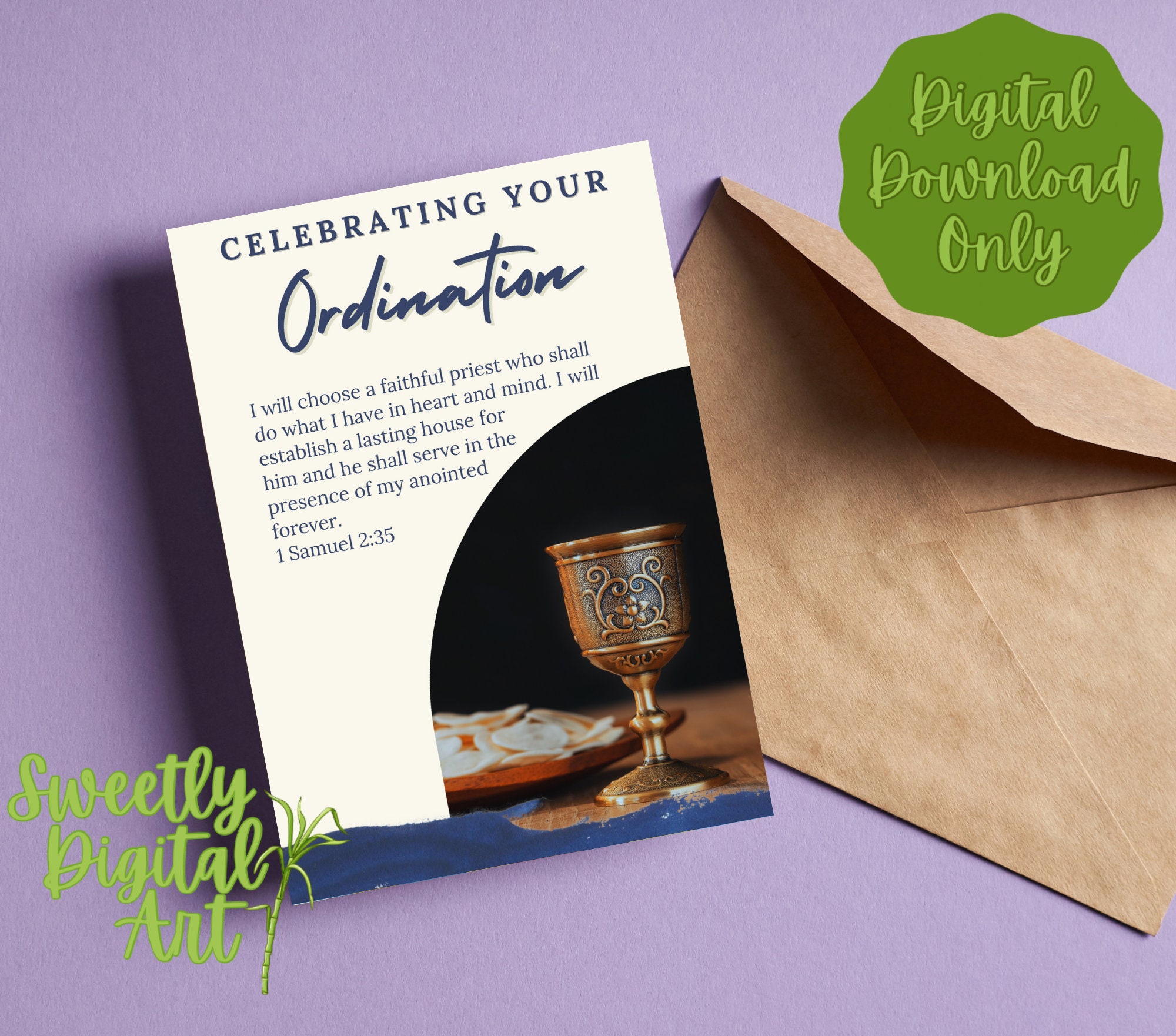 Priest Ordination Day Card - Instant Download - Printable Card for a ...