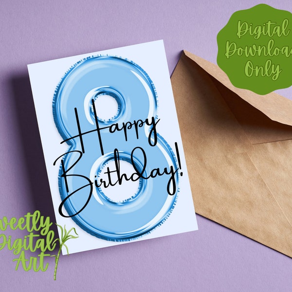 8th Birthday - Etsy