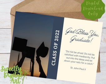 Catholic Graduation Card Instant Download Printable | Etsy