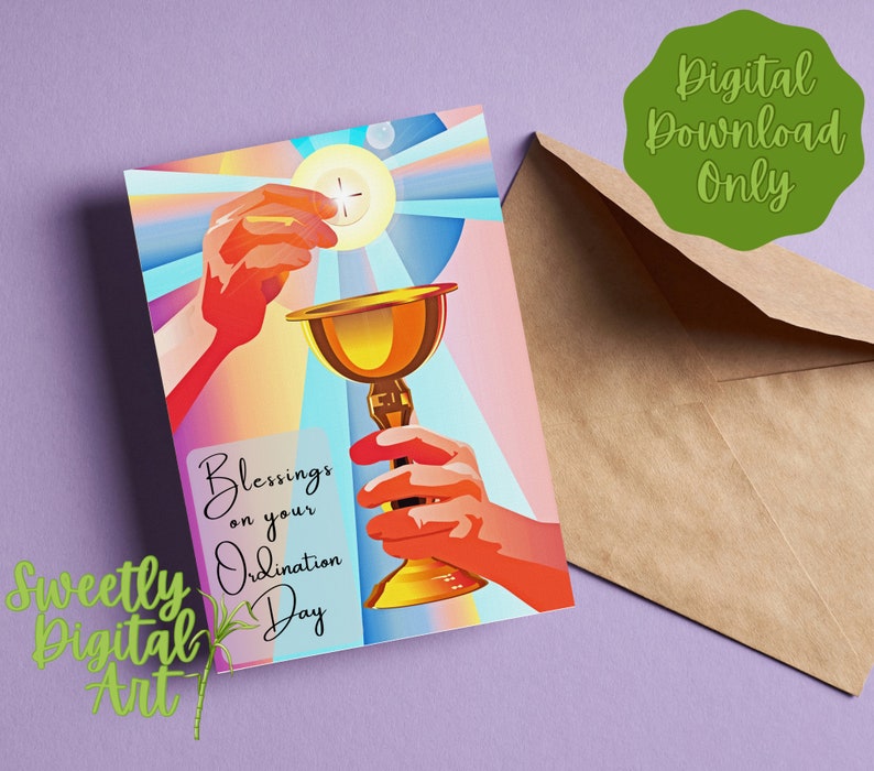 Priest Ordination Day Card - Instant Download - Printable Card for a ...