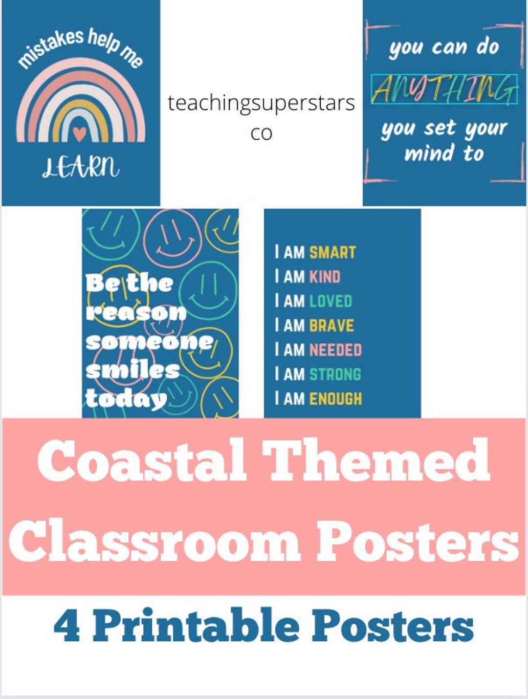Coastal Themed Printable Classroom Posters - Etsy