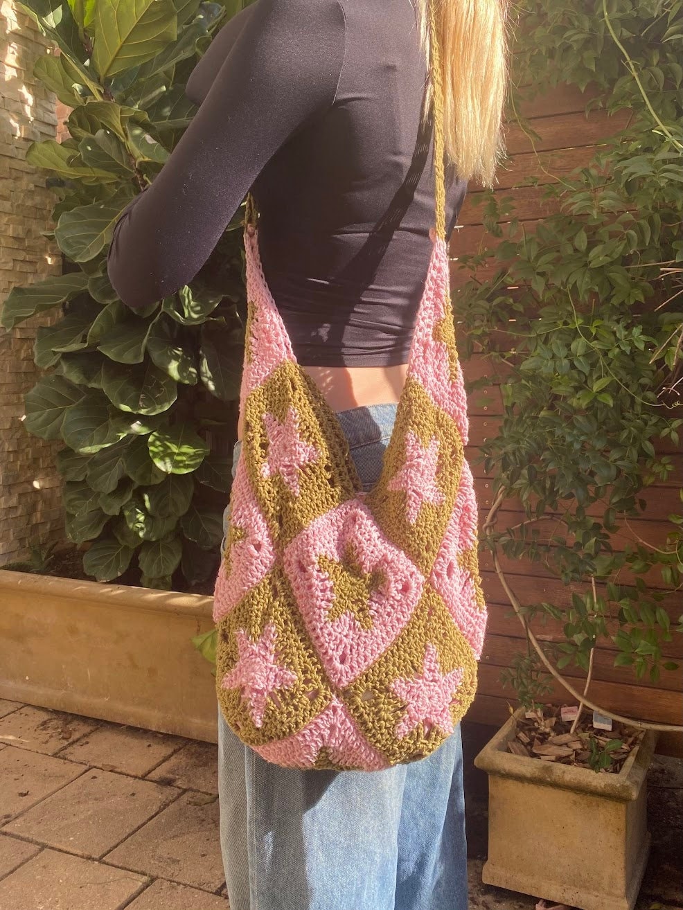 Crochet Star Tote Bag ~ PATTERN - Etsy