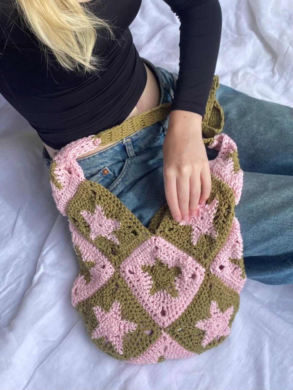 Crochet Star Tote Bag ~ PATTERN - Etsy