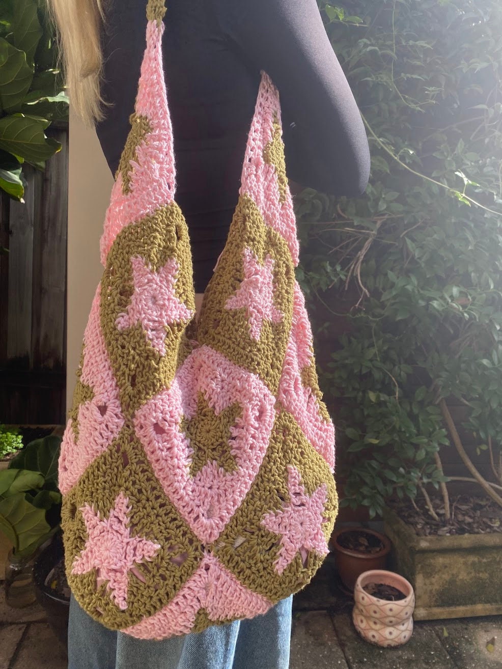 Crochet Star Tote Bag ~ PATTERN - Etsy