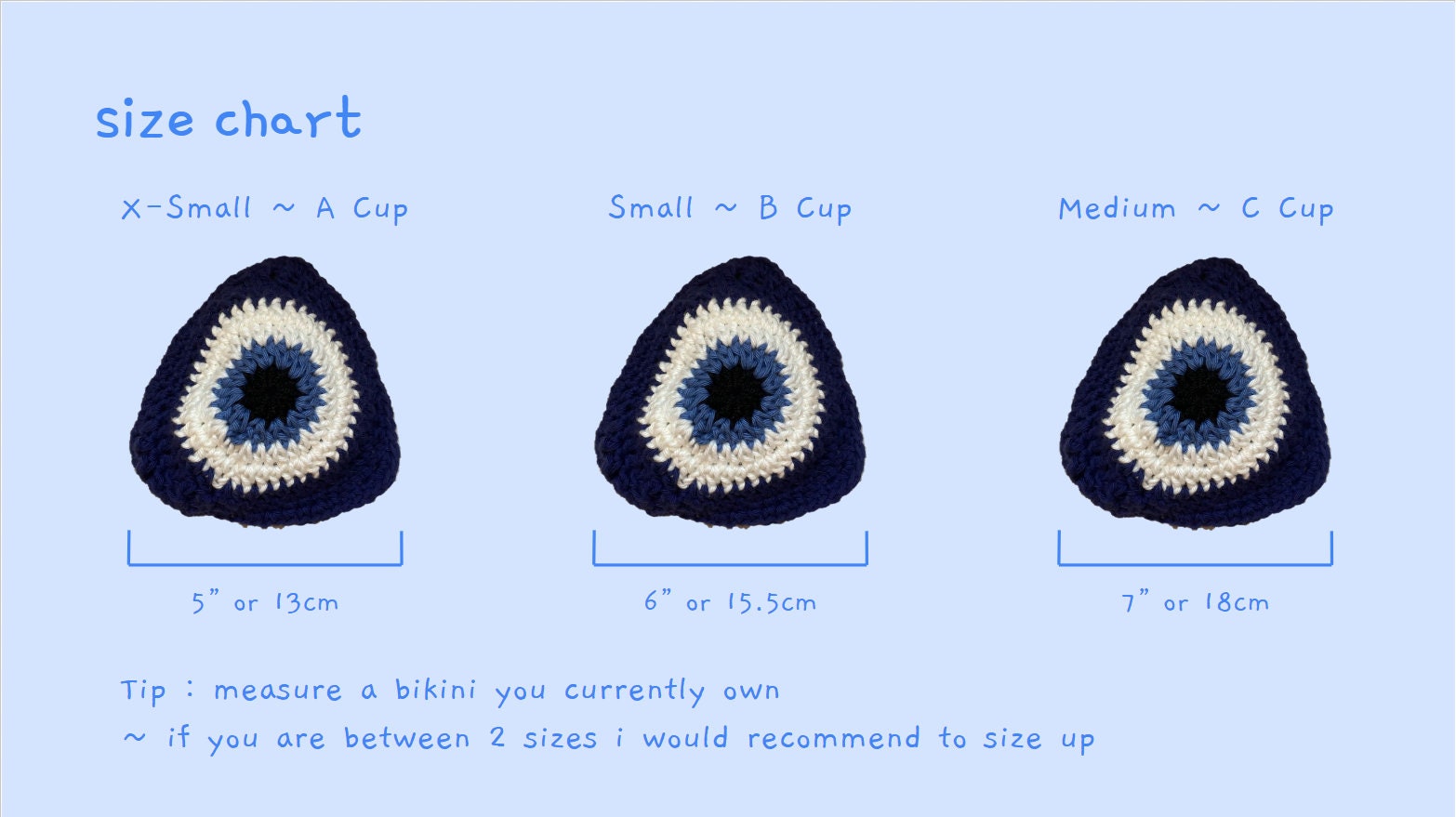 Crochet Evil Eye Bikini Top ~ PATTERN - Etsy