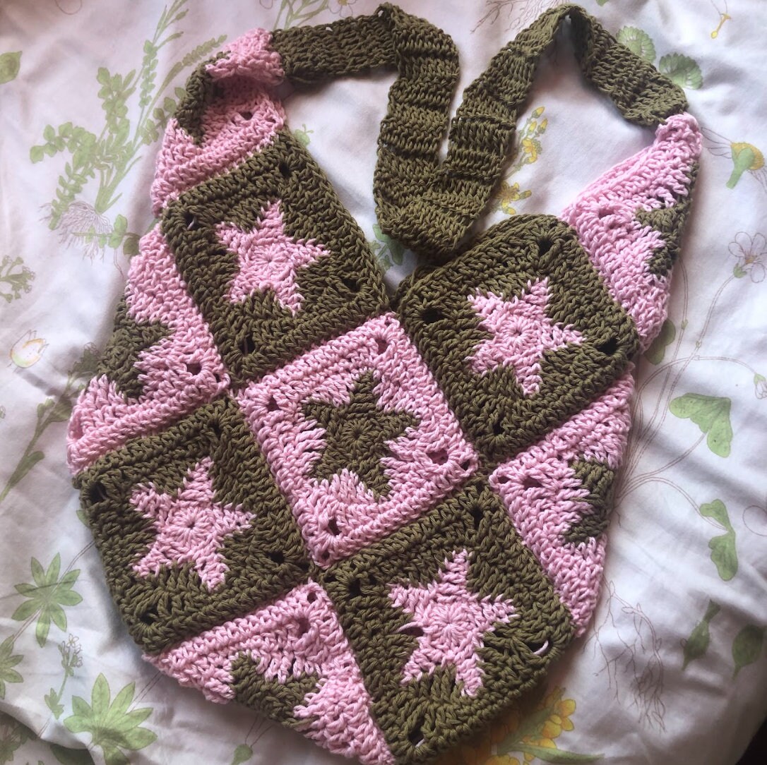 Crochet Star Tote Bag ~ PATTERN - Etsy