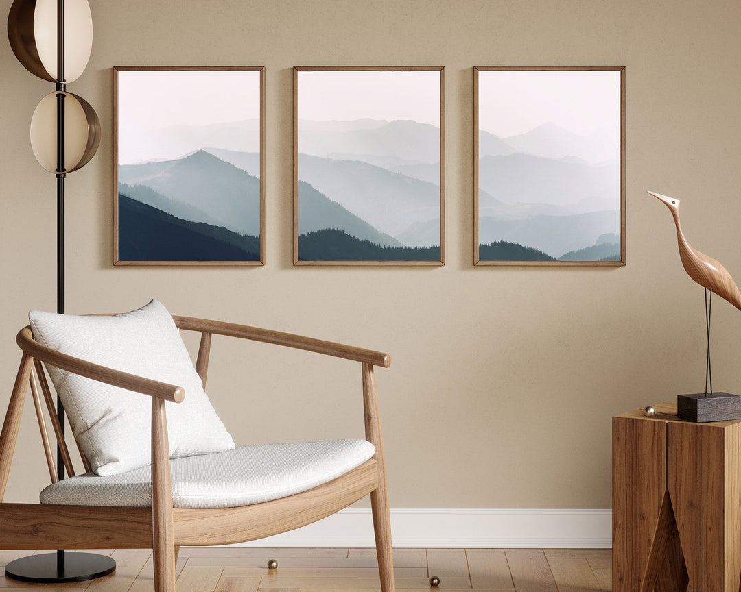 Pastel Mountain Photography Prints - Set of 3 Digital Download - Etsy