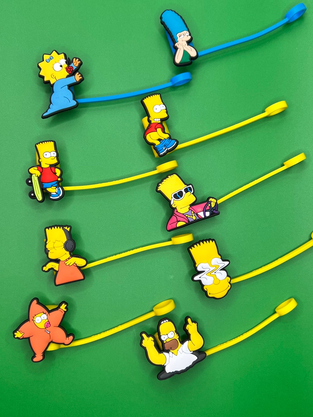 The Simpsons Straw Tips - Etsy