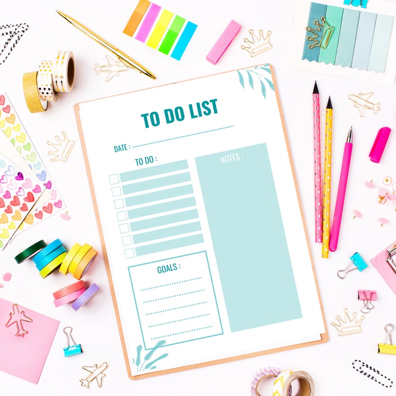 Printable Download to Do List to Do List Printable, Daily to Do List ...
