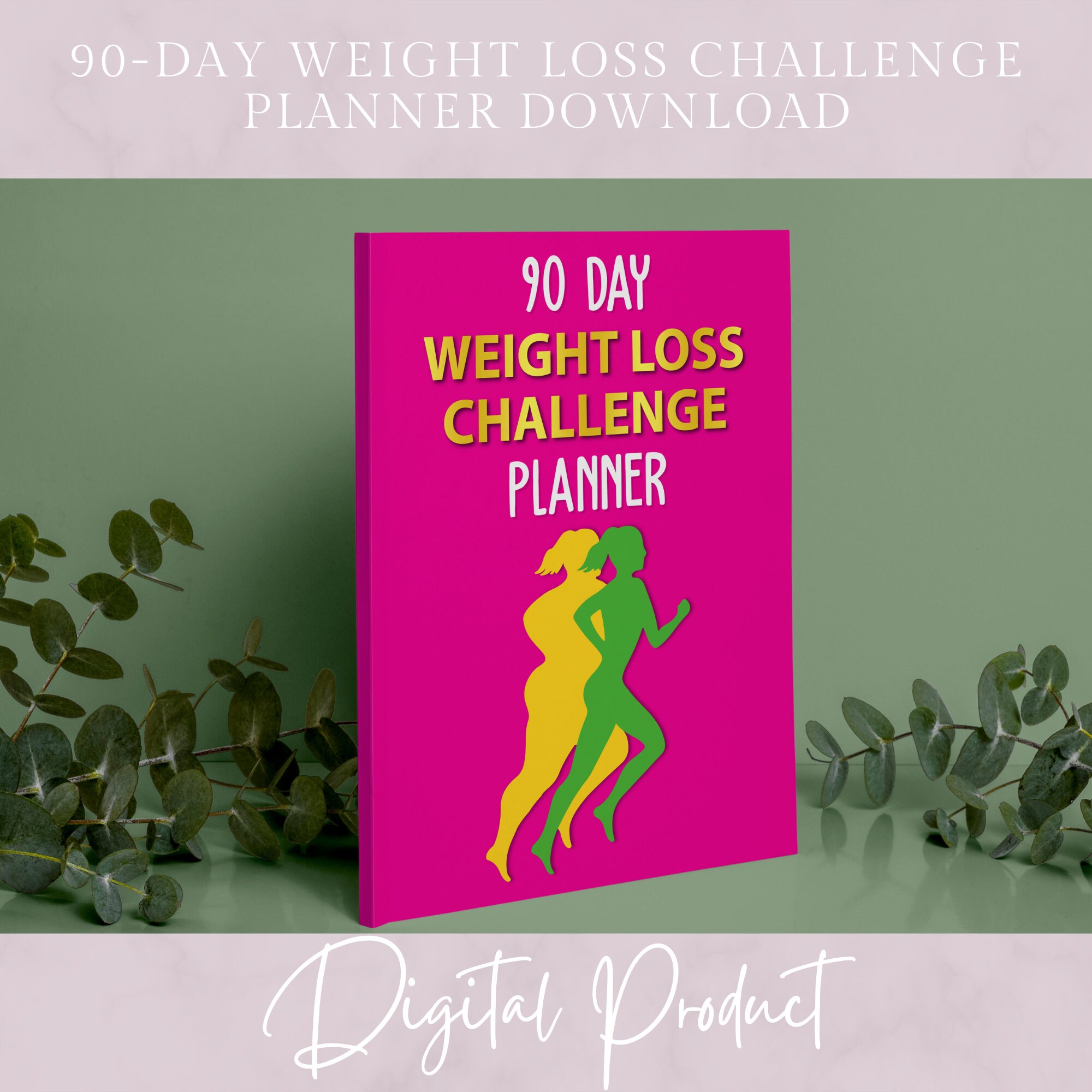 Printable 90 Day Weight Loss Planner, Digital Download Fitness Planner ...