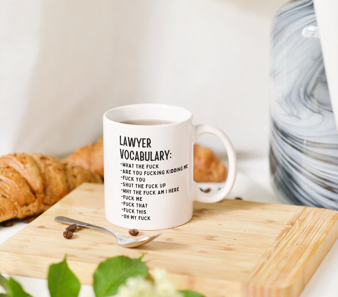 Vocabulary at Work Mug-rude Lawyer Mug-funny Lawyer Mugs-lawyer Mug ...
