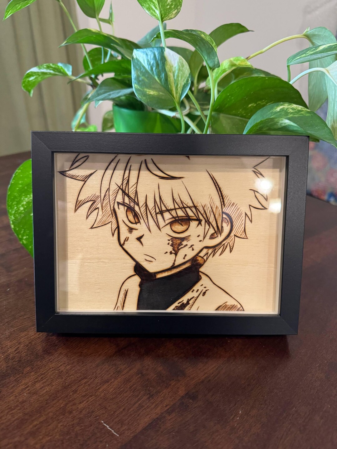 Killua Zoldyck Hunter X Hunter Hand-burned Wood Art - Zoldyck Family ...