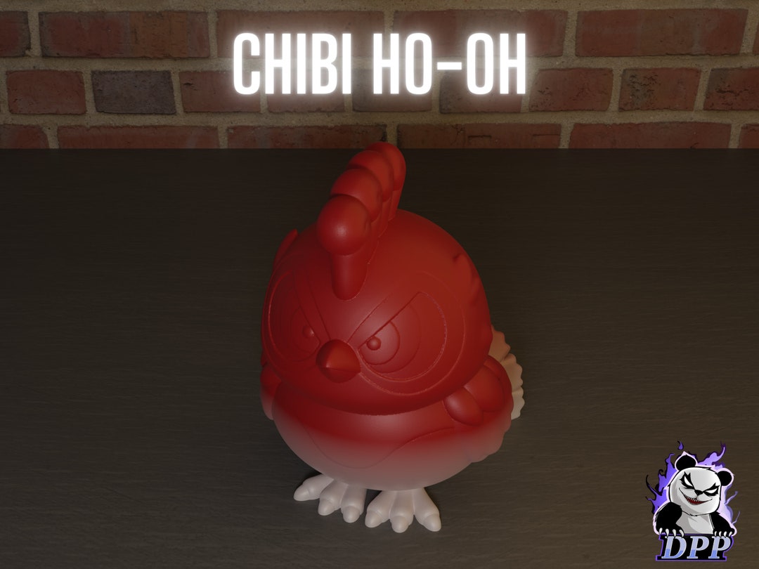 Ho-oh Chibi | Pokemon PLA Resin 3D Print | Cute Adorable Ornament ...