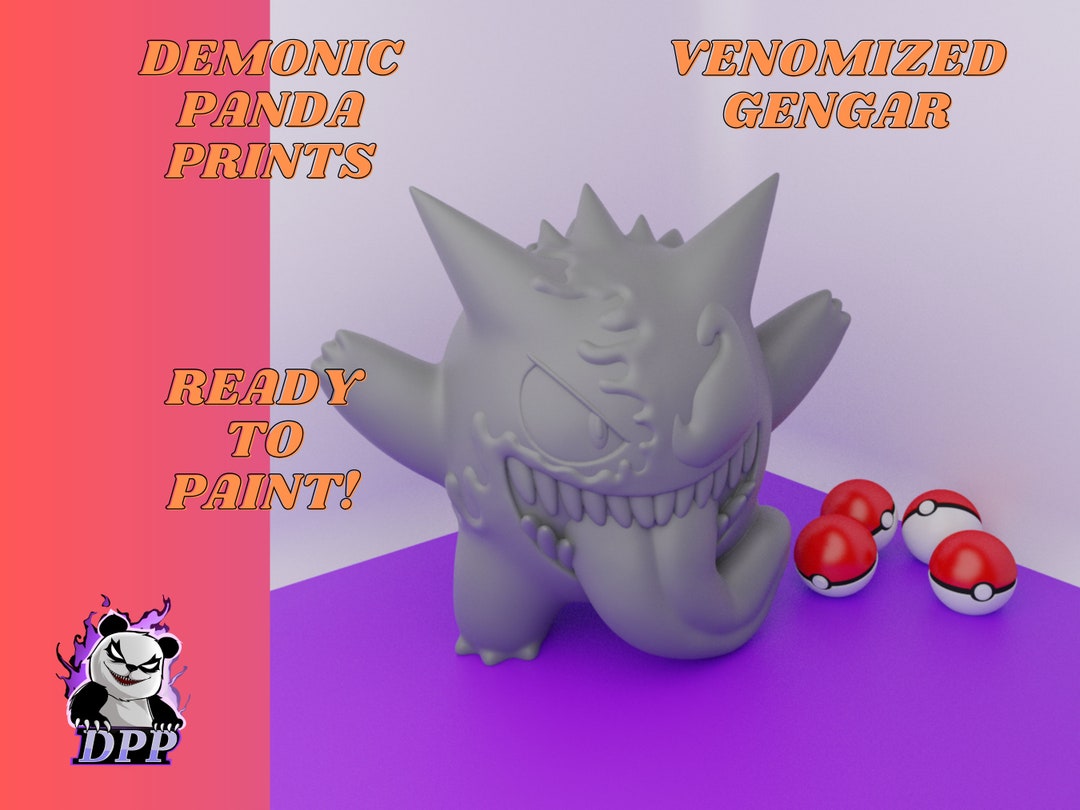 Venomized Gengar - Pokemon Figure- Marvel - Resin - Unpainted ...