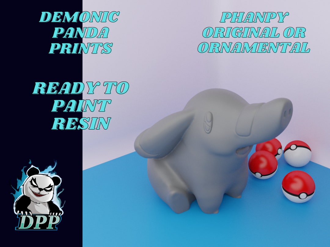 Phanpy Pokemon Figure - Resin - Unpainted - Original and Ornamental ...