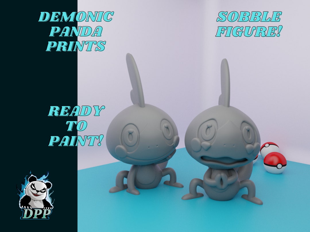 Sobble Gen 8 Starter Pokemon Figure - Resin - Unpainted - Miniature ...