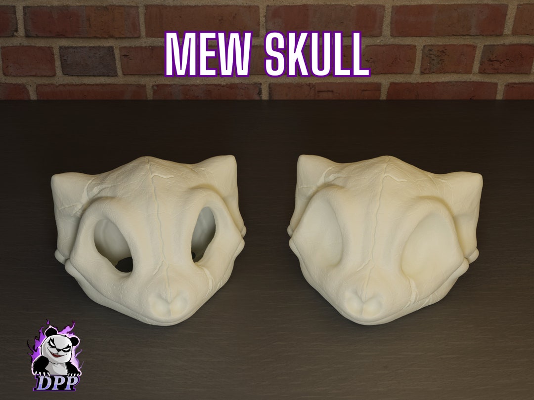 MEW Skull | Pokemon | 3D Printed | Gift for Gamers | Gift for Geeks ...