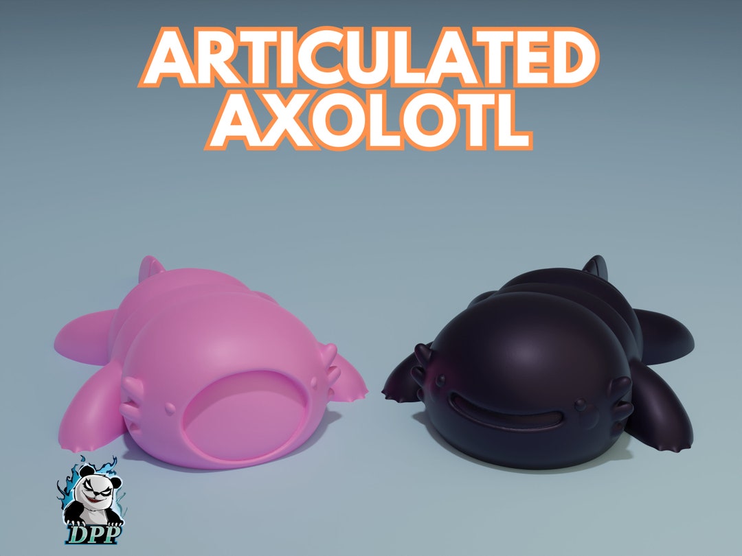 Articulated Axolotl | Articulated Figure | Satisfying Toy or Ornament ...