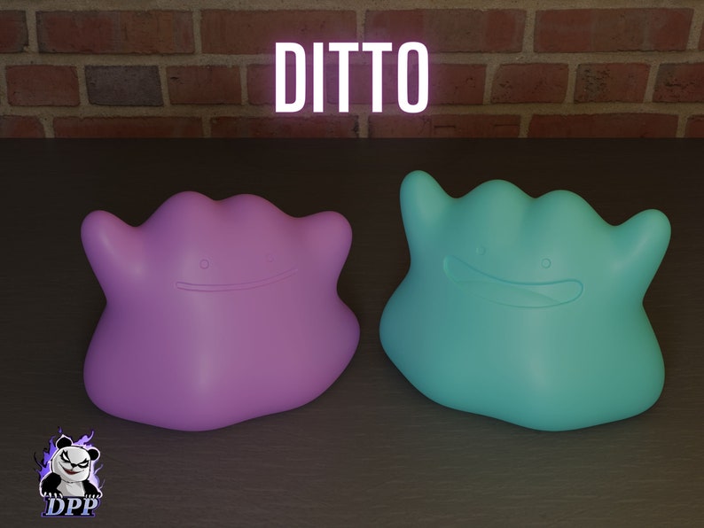 Ditto Pokemon 3D Print | Generation One | Gift for Geeks | Gift for ...