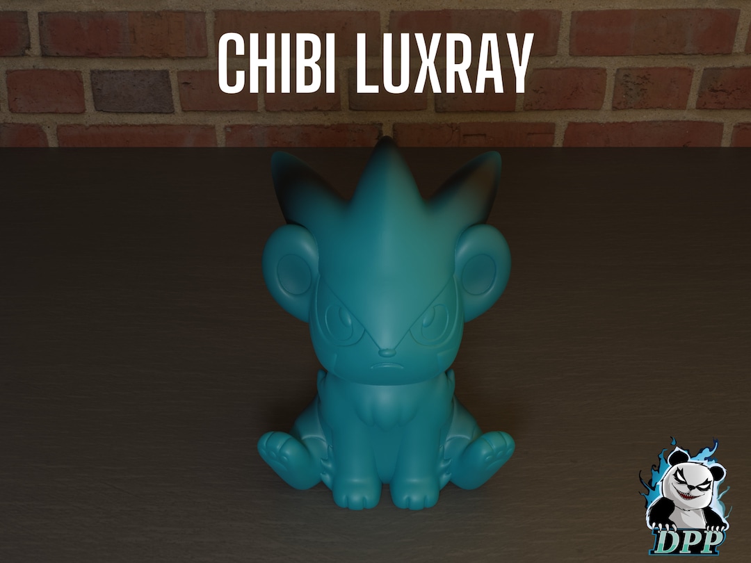 Luxray Chibi | Pokemon PLA Resin 3D Print | Cute Adorable Ornament ...