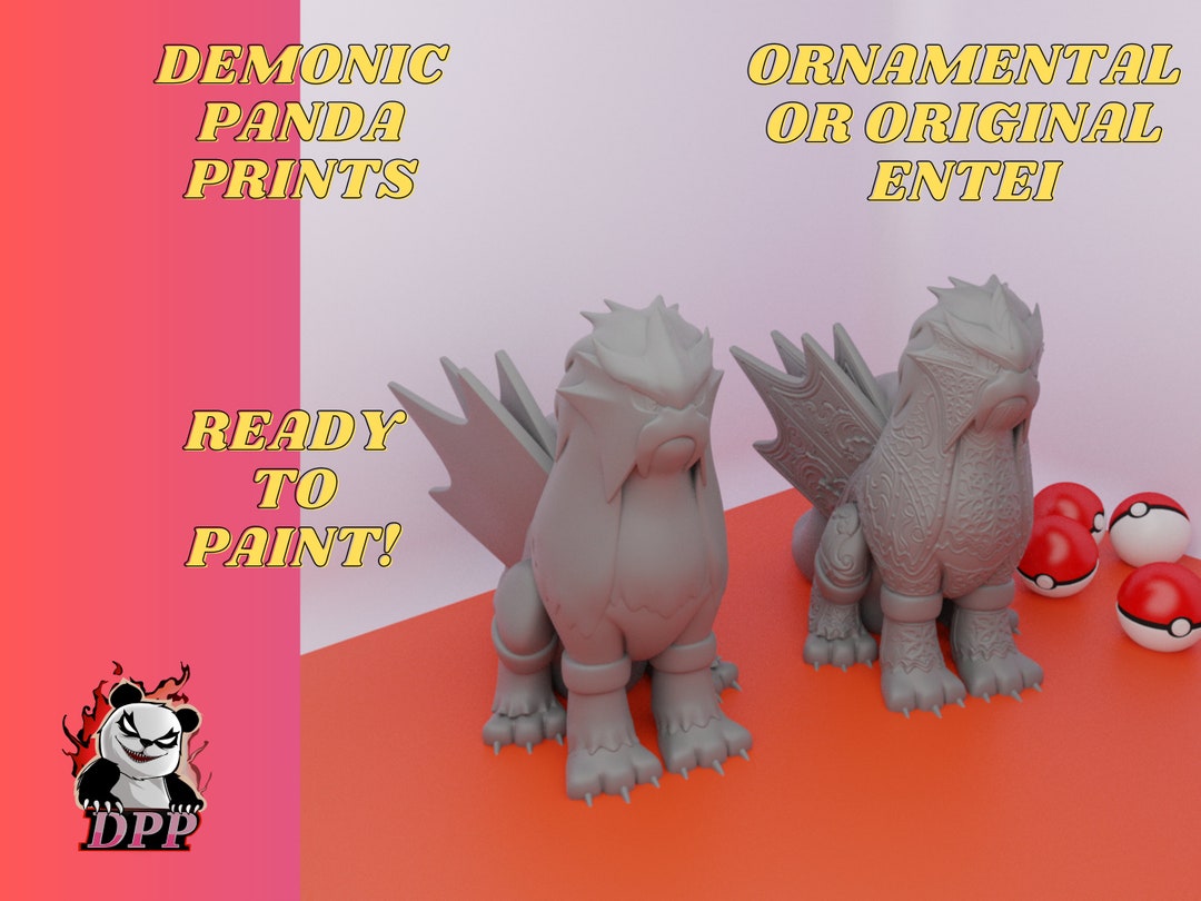 Entei Legendary Pokemon Figure - Resin - Unpainted - Original and ...