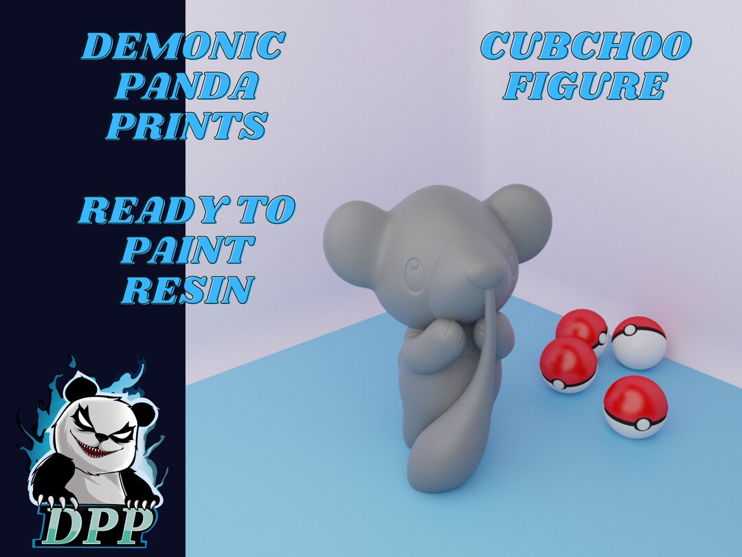 Resin Pokemon Figure Cubchoo - Unpainted - Gift for Gamers - Ready to ...