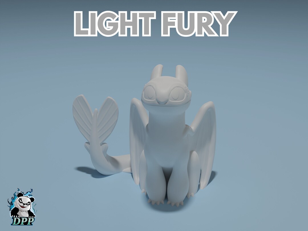 Light Fury - How to Train Your Dragon | Ornament Figure | Satisfying ...