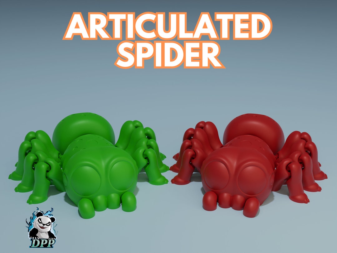 Articulated Spider Cute | Multiple Sizes and Colours | Fidget ADHD ...