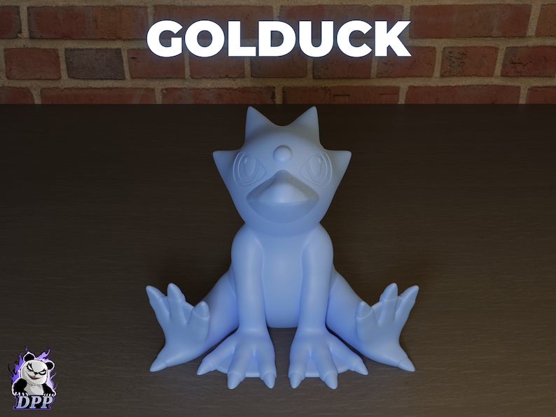 GOLDUCK Sitting Pokemon 3D Print | Water Type | Ornament Desk Toy ...